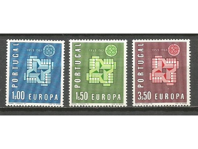 Portugal 1961. EVROPA Cept cista serija