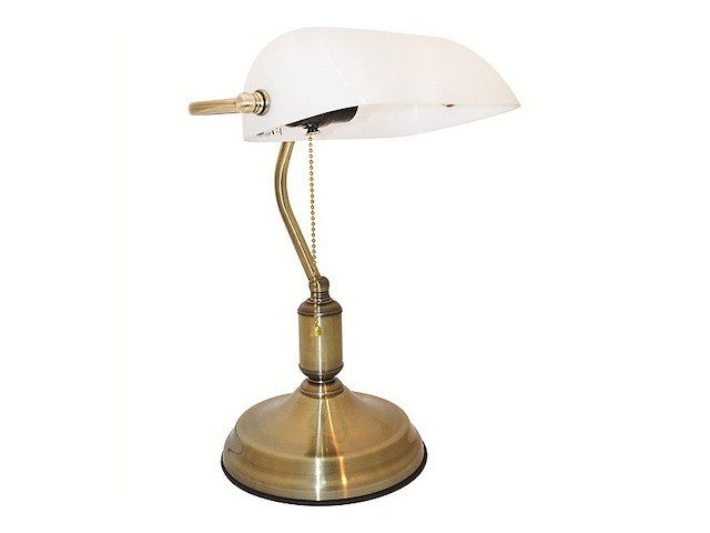 Stona lampa bankarska bela