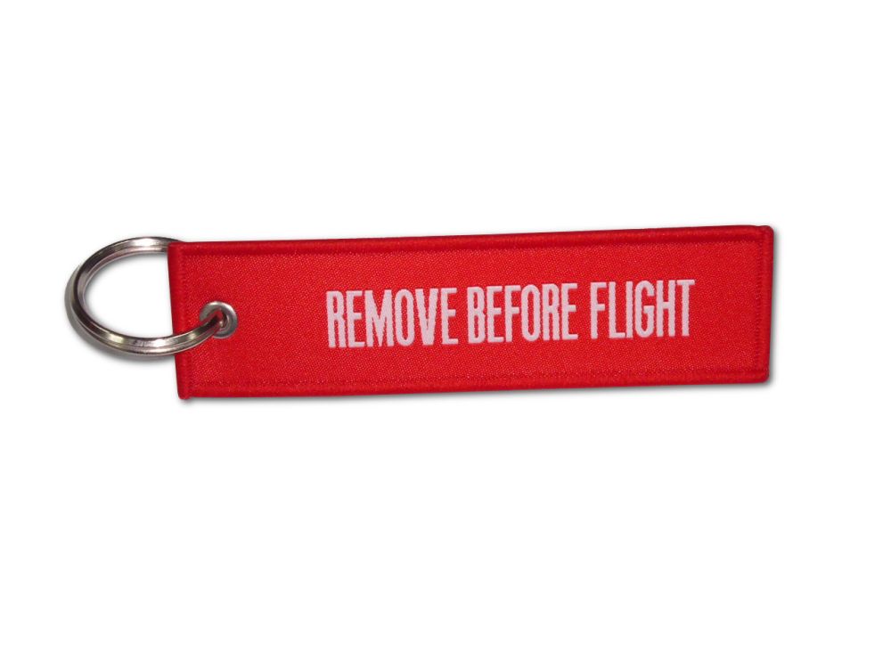 Remove Before Flight Key Ring