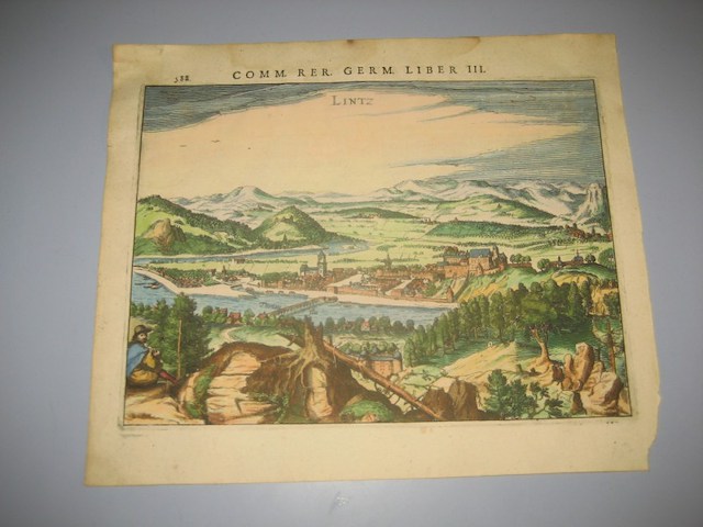 Linc Austrija originalna gravura 1635 god