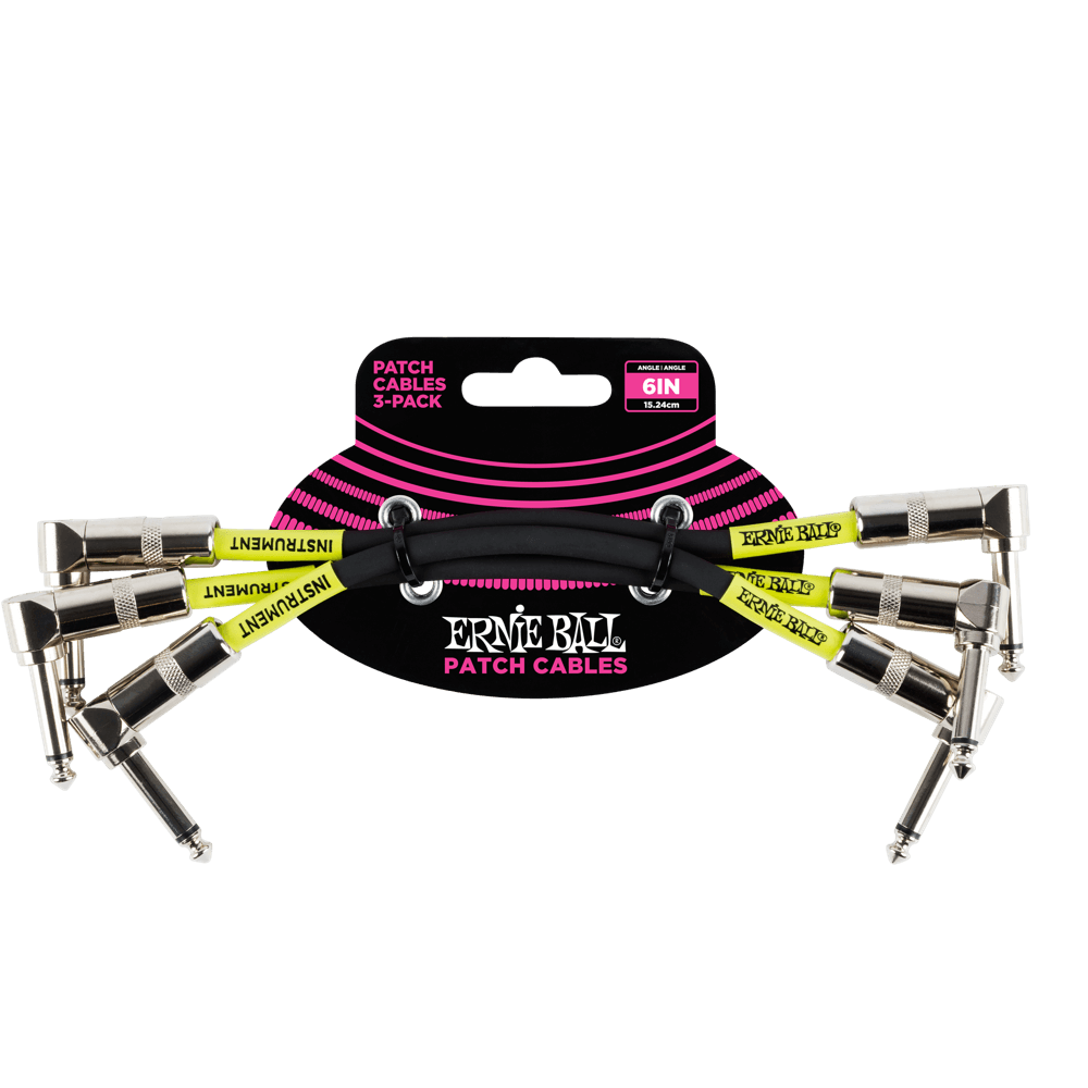 Ernie Ball 6050 Angle patch cable (3 pack)