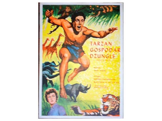 Filmski plakat, Tarzan gospodar džungle