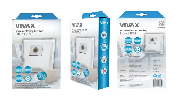 VIVAX HOME KESE ZA USISIVAC SINT. (4KOM/PAK)+FILTER DB-2330MF