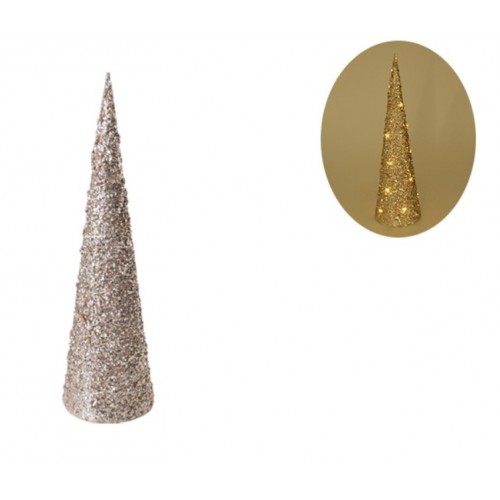 Jelka biseri zlatna 50cm Pearl cone