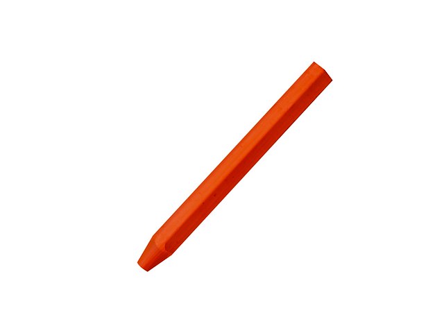 Građevinska kreda voštana 120mm Ø12mm, crvena fluorescentna 12/1