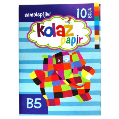 Kolaž papir B5 10/1 Samolepljivi