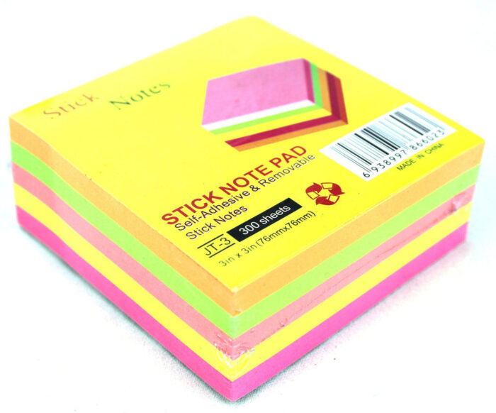 Samolepljivi blok 75×75 FLUO MIX