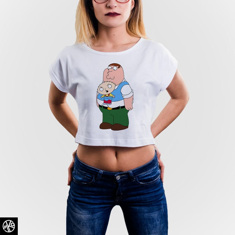 Peter And Stewie crop top majica