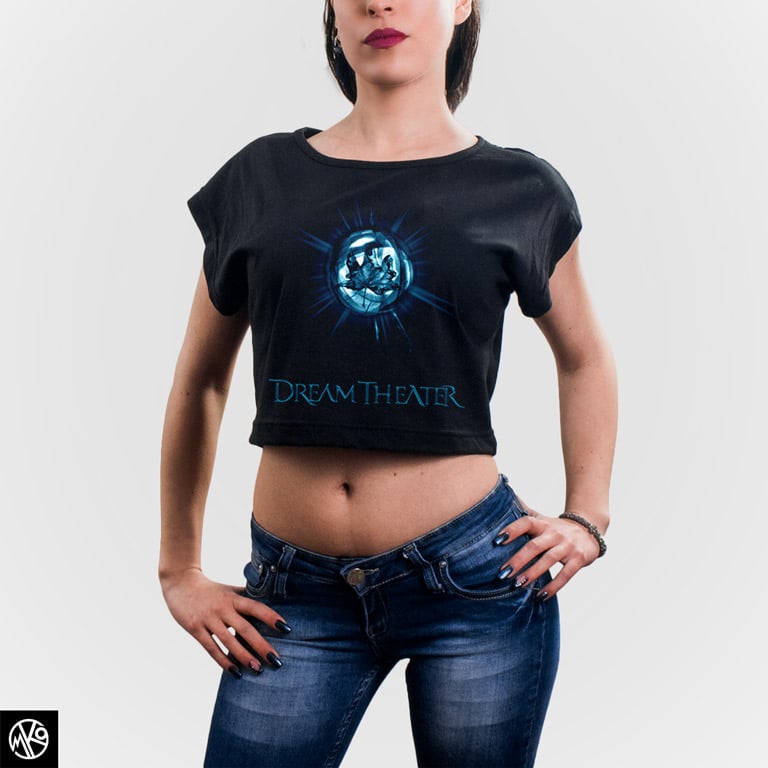 Dream Theater Blue crop top majica