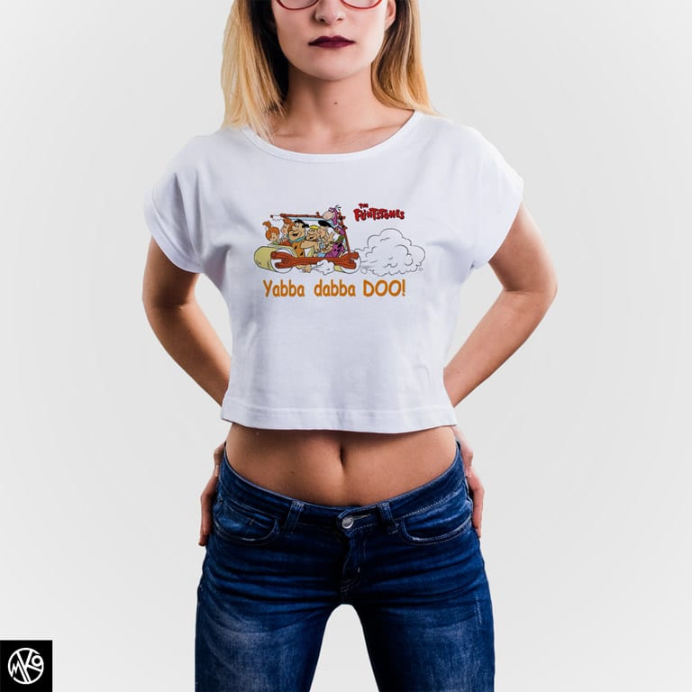 Flintstones crop top majica