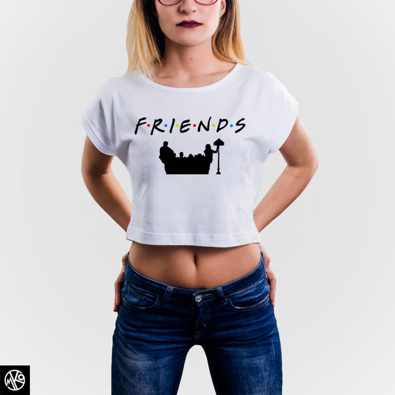 Friends Silhouette crop top majica