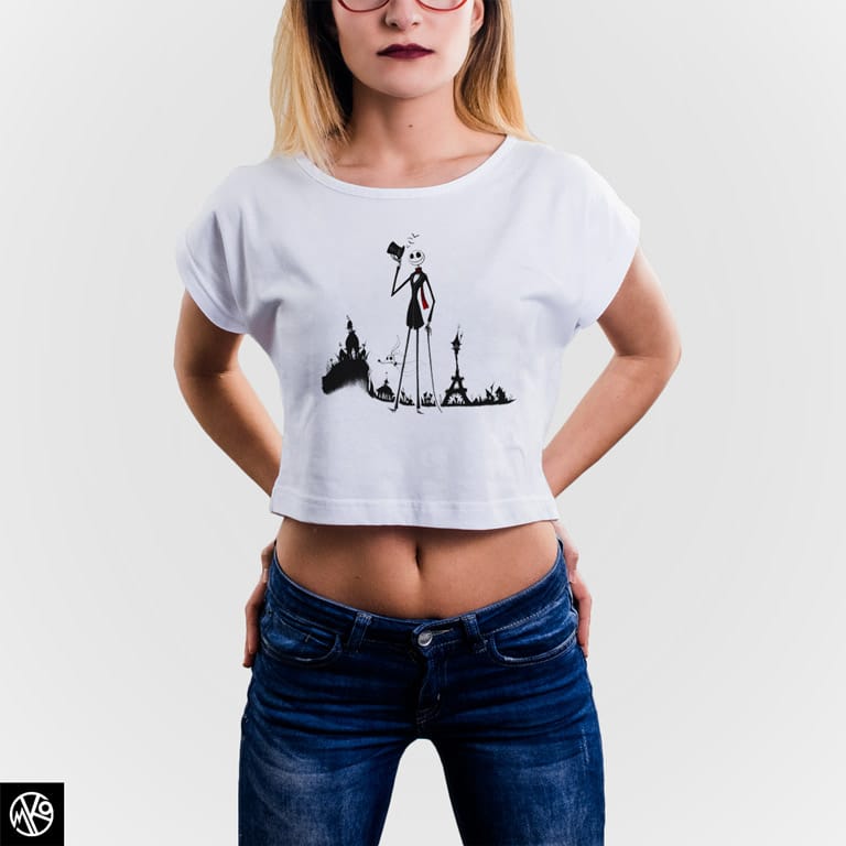 Jack Skellington crop top majica