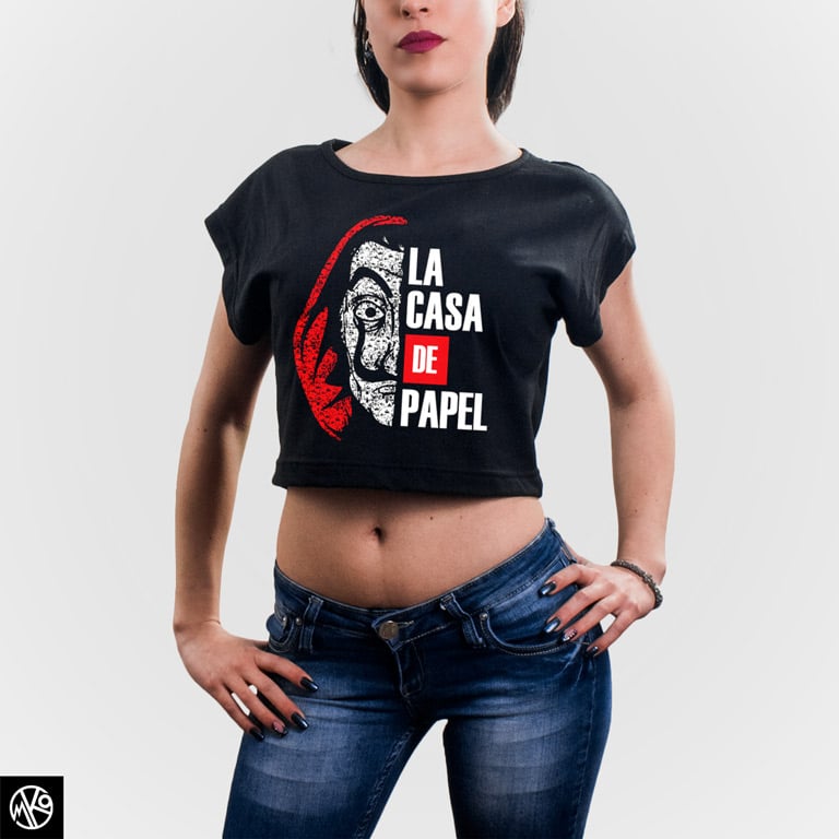 La Casa De Papel Broken crop top majica