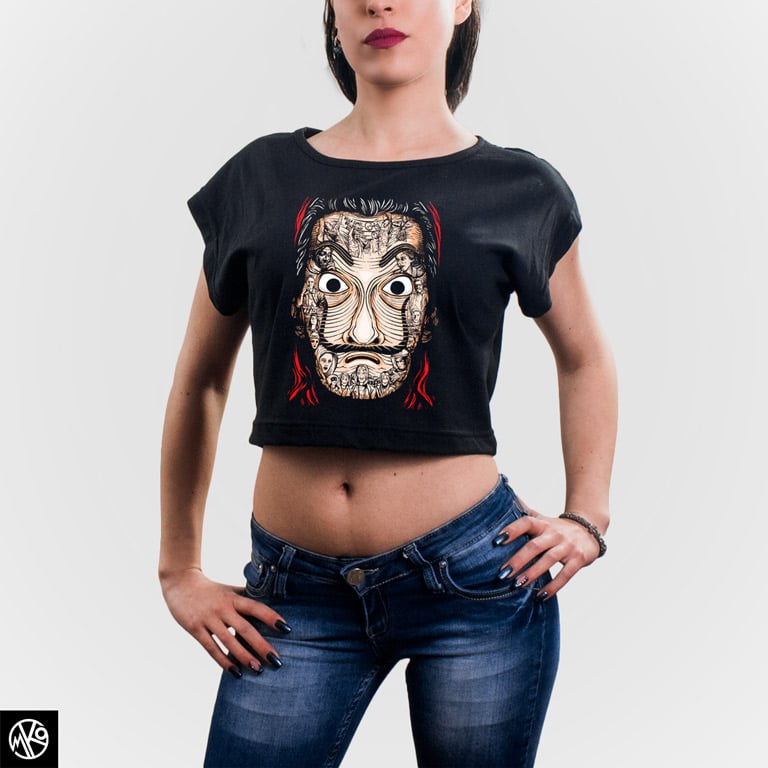 La Casa Mask crop top majica