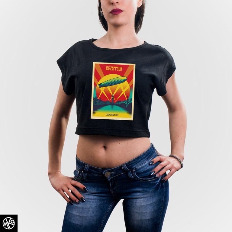 Led Zeppelin Celebration crop top majica