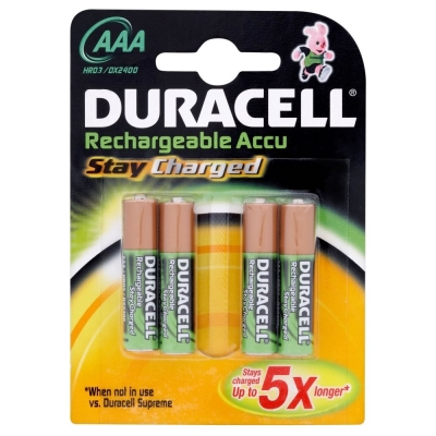 Baterije LR03 AAA, 1,5V Duracell punjiva