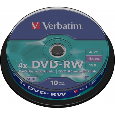 DVD-RW Verbatim 1/10 Spindle