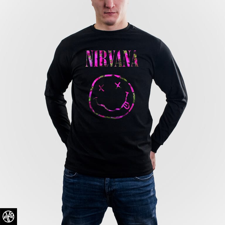 Nirvana Flowers Logo majica dugi rukav