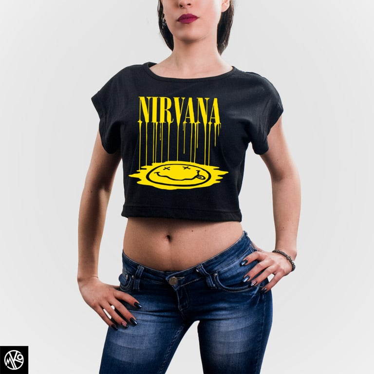 Nirvana Melting crop top majica