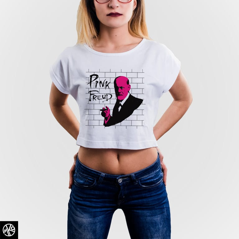 Pink Freud The Wall crop top majica