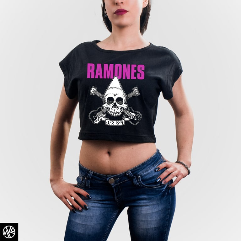 Ramones 2 crop top majica