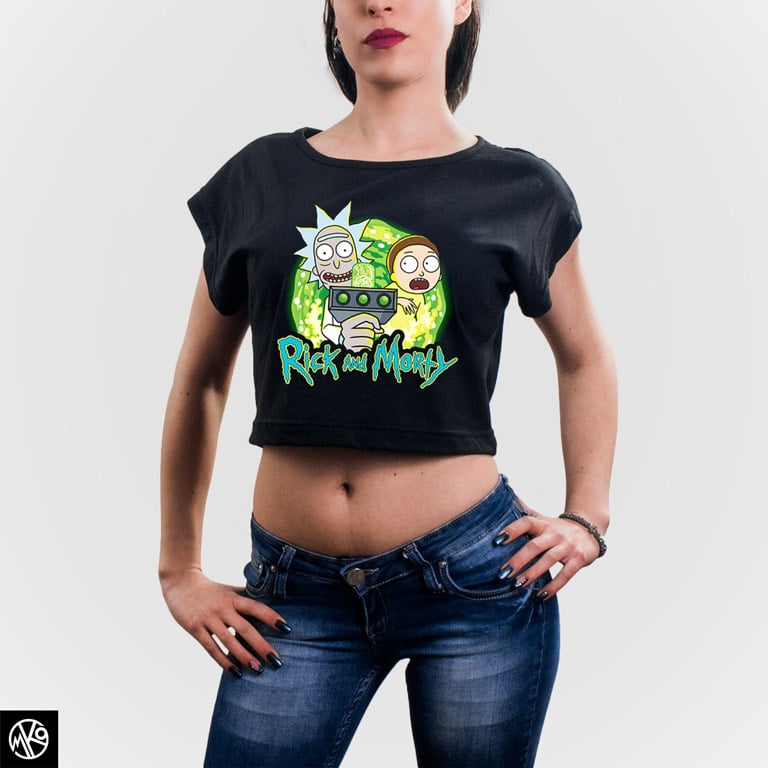 Rick And Morty Device crop top majica