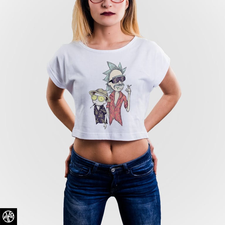 Rick And Morty Paranoja crop top majica