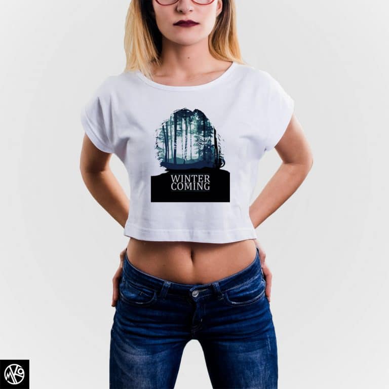 Winter Is Coming Snow crop top majica