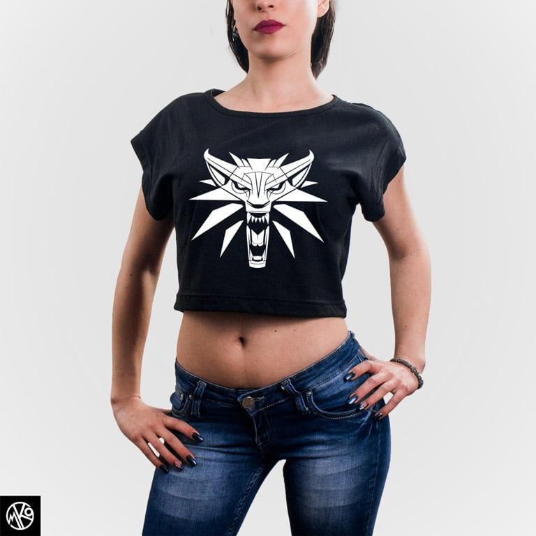 Witcher Wolf crop top majica