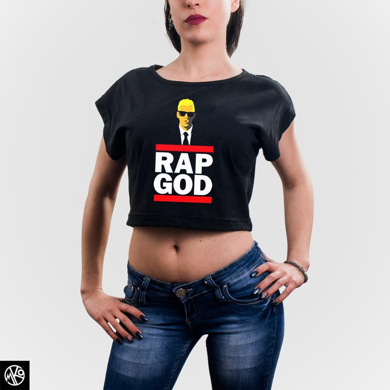 Rap God crop top majica