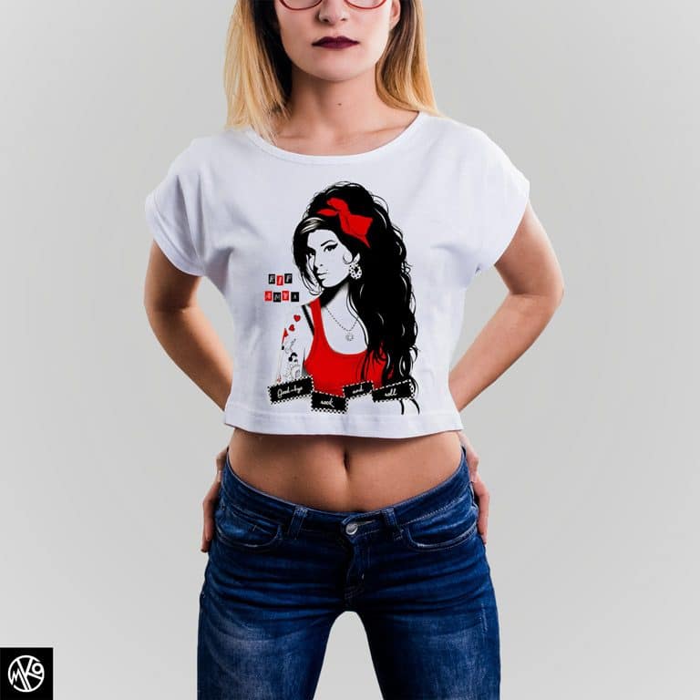 Amy Winehouse Crop Top majica