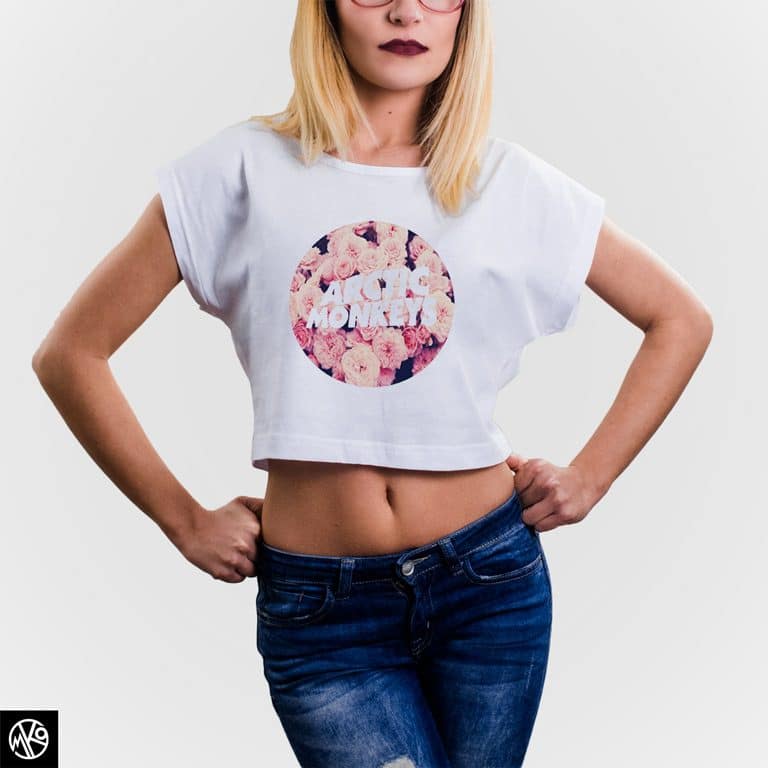 Arctic Monkeys Flowers Crop Top majica