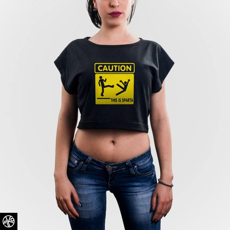 Caution Crop Top majica