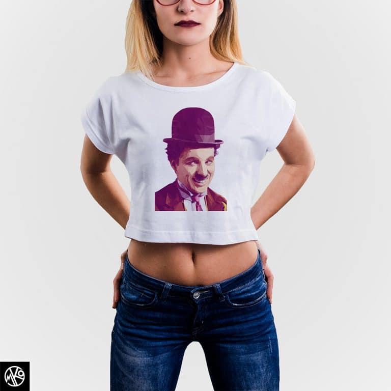 Charlie Chaplin Crop Top majica