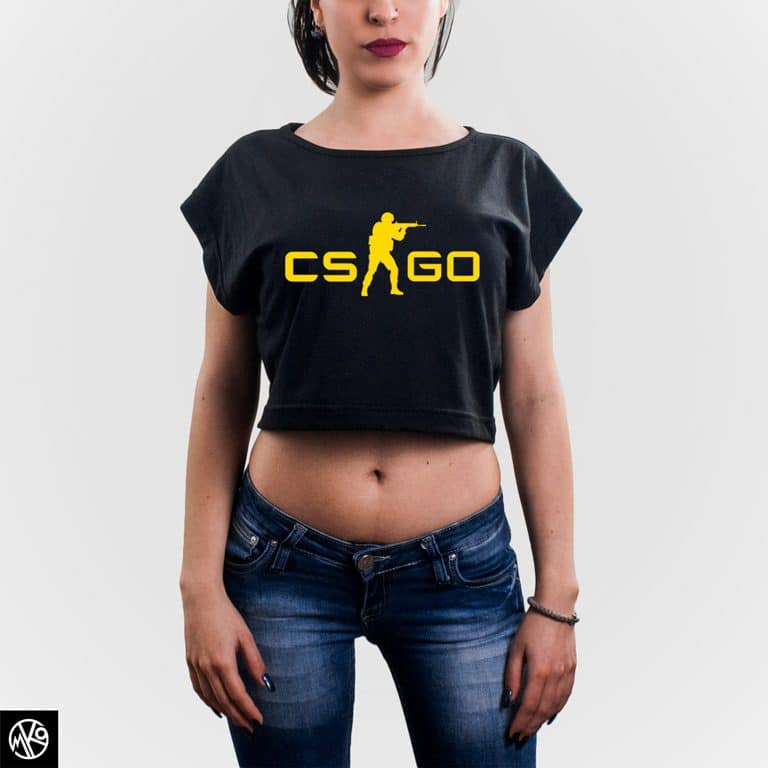 Cs Go Logo Crop Top majica