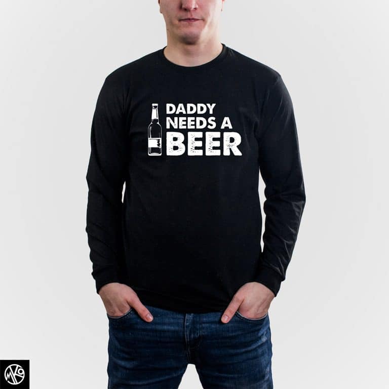 Daddy Needs A Beer majica dugi rukav