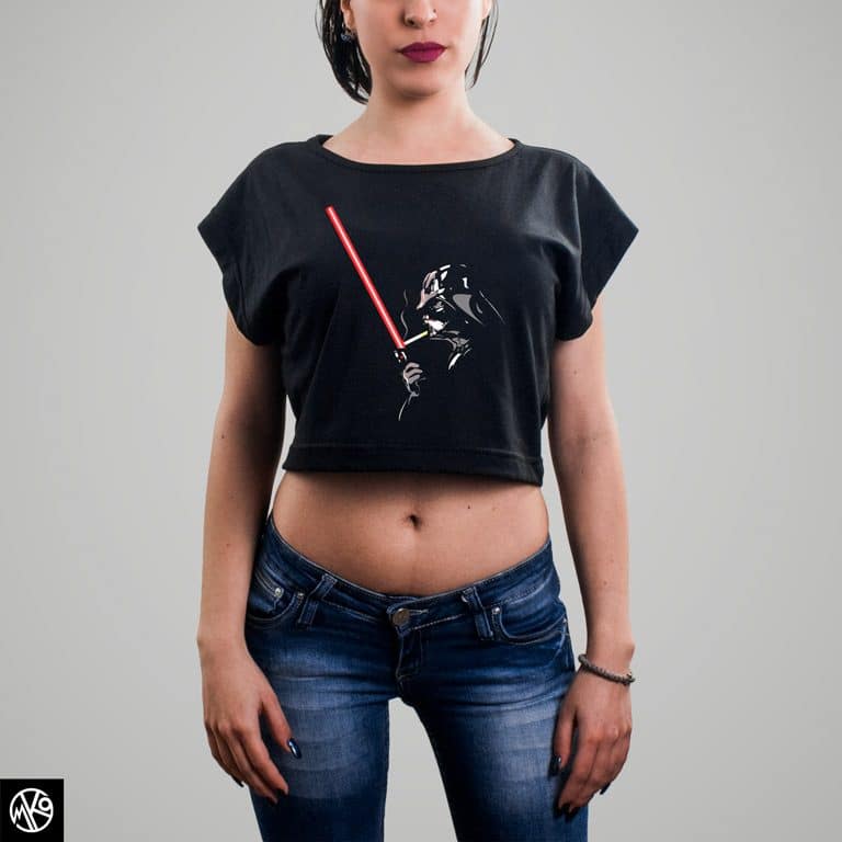 Darth Vader Sword Crop Top majica