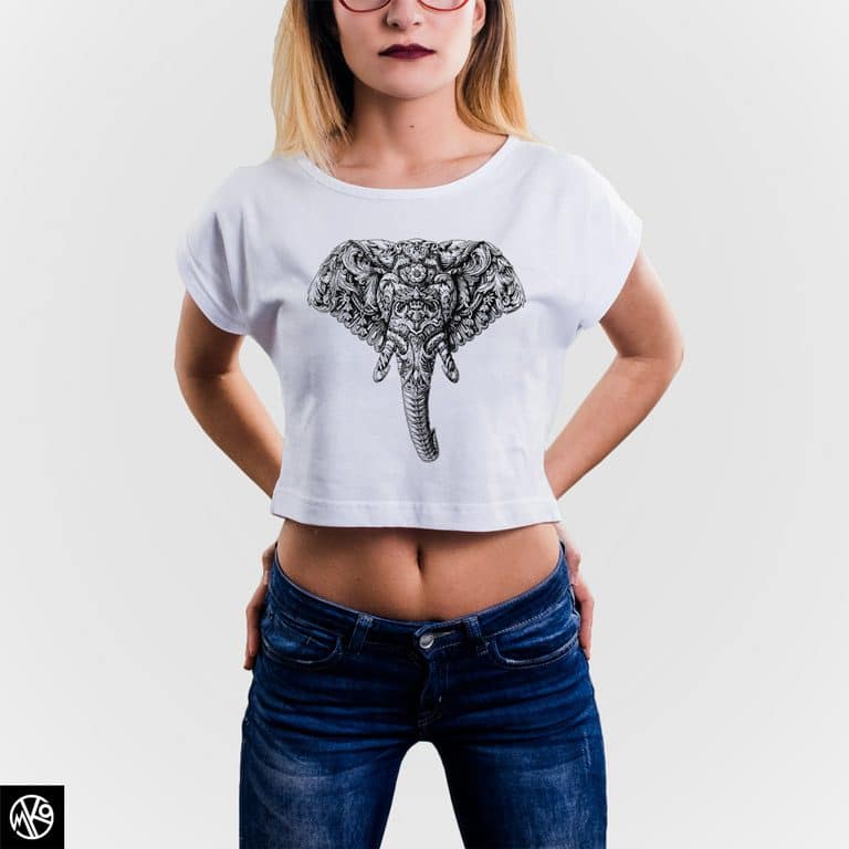 Elephant Crop Top majica