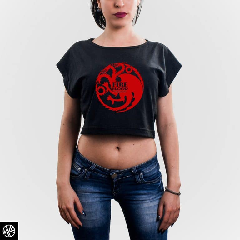 Fire And Blood Crop Top majica