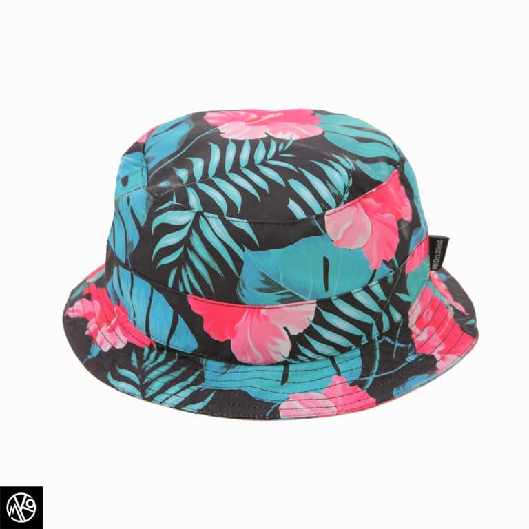 Flower Dark bucket hat