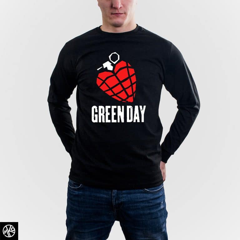 Green Day Logo majica dugi rukav