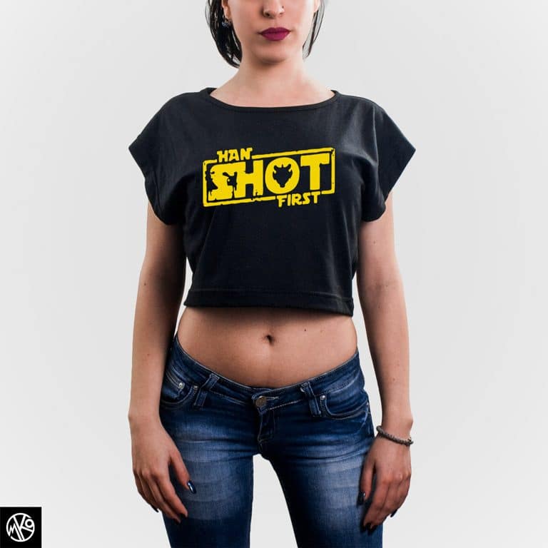 Han Shot First Crop Top majica