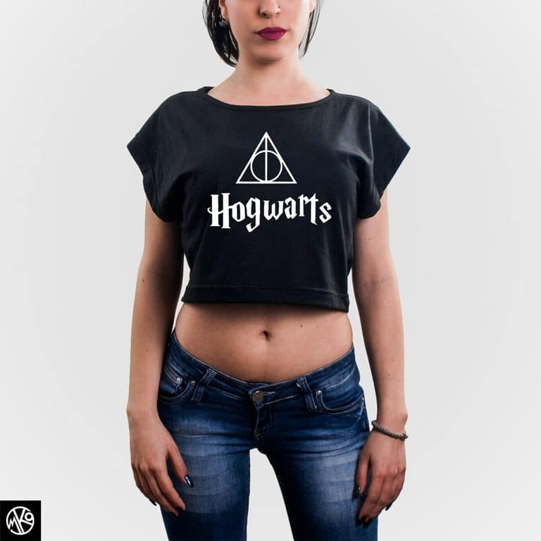 Hogwarts Logo Crop Top majica