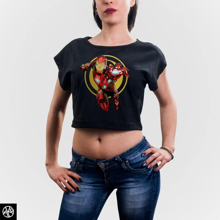 Iron Man Comic Crop Top majica