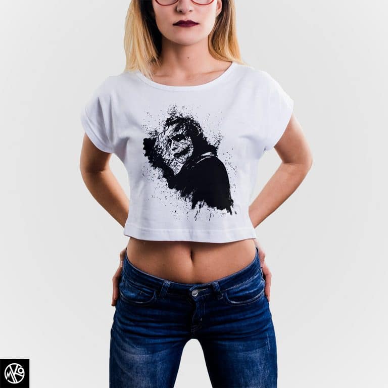 Joker Black White Crop Top majica