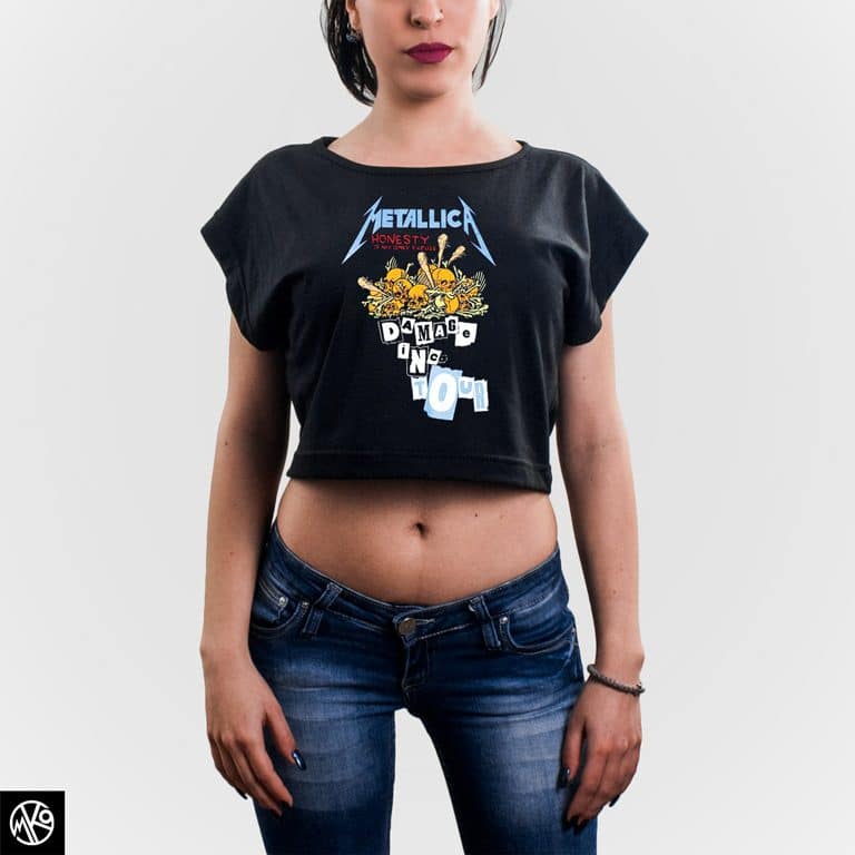 Metallica Damage inc 1 Crop Top majica