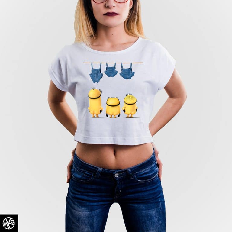 Minions Naked Crop Top majica