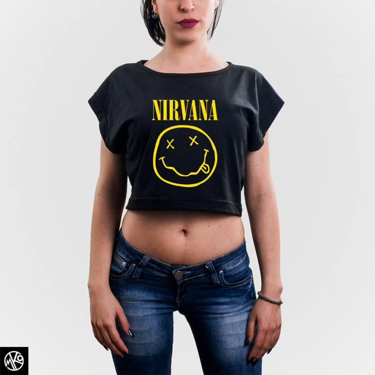 Nirvana Smile Crop Top majica