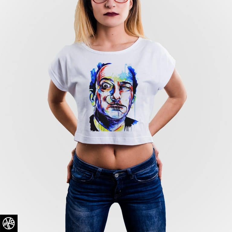 Salvadore Dali 2 Crop Top majica