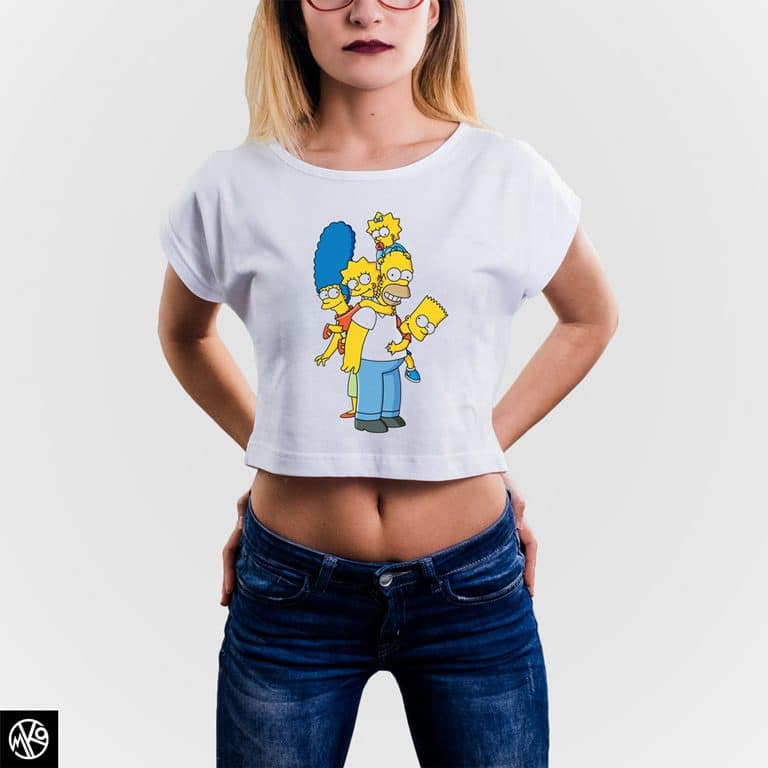 Simpsons Crop Top majica